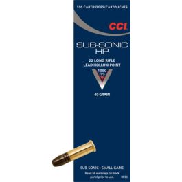 CCI Subsonic .22 LR HP 40g (100) - TGS Outdoors